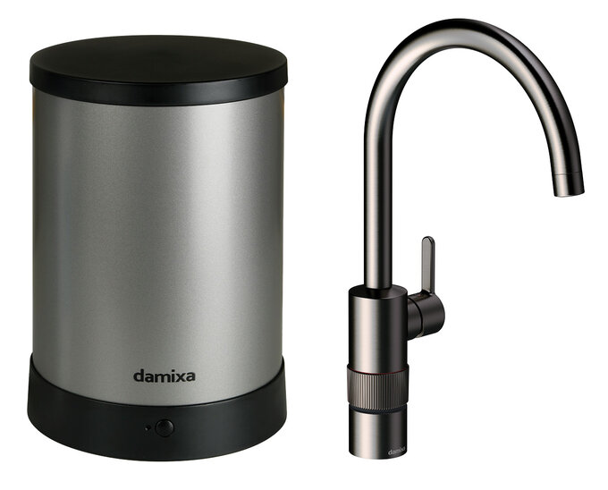 Silhouet Grafiet PVD Instant 4 kokendwaterkraan [https://damixa.nl]